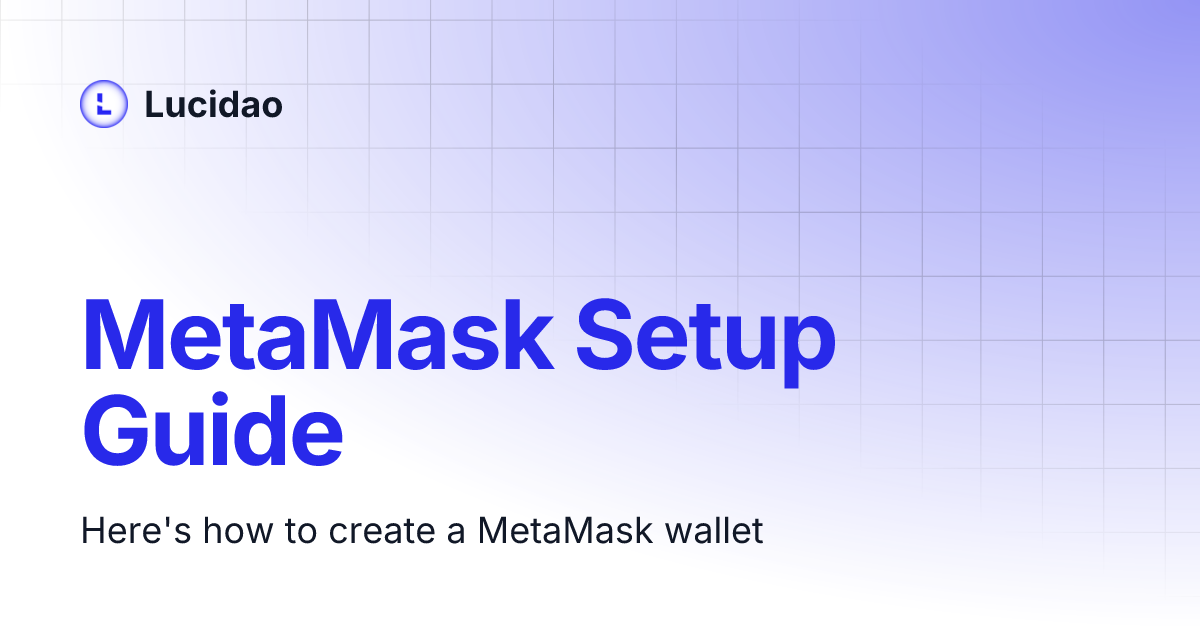 MetaMask Setup Guide | Lucidao